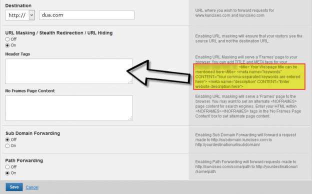 Cara Forward Masking Domain