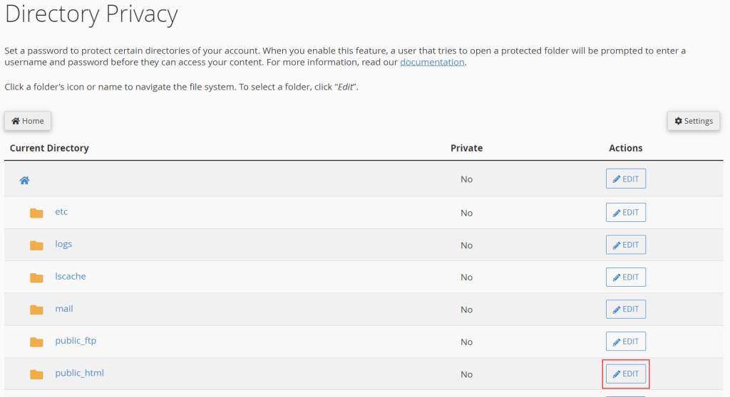 Cara Setting Password Protection Directories di cPanel